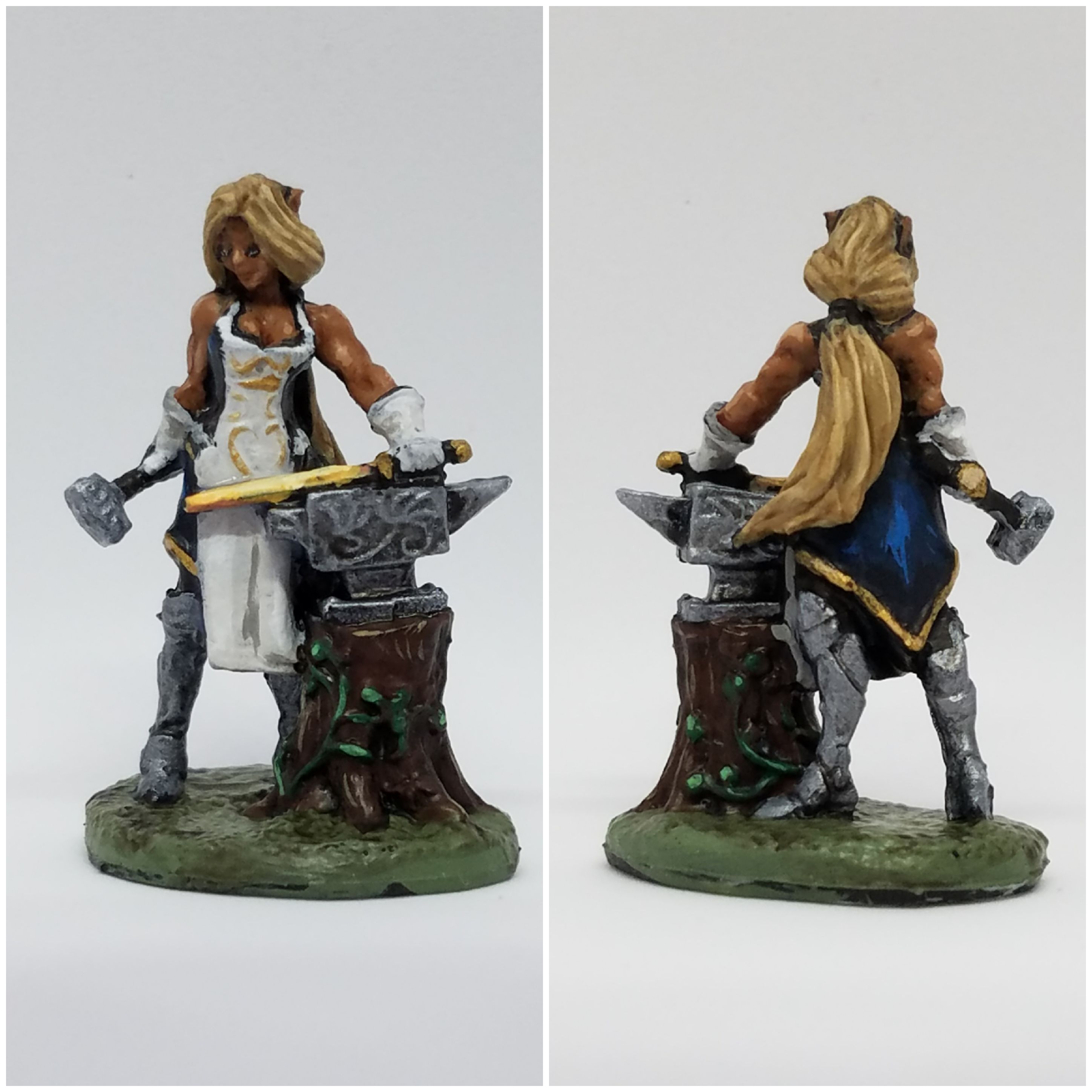 Miniature Monday – Elven Blacksmith | Caffeineforge